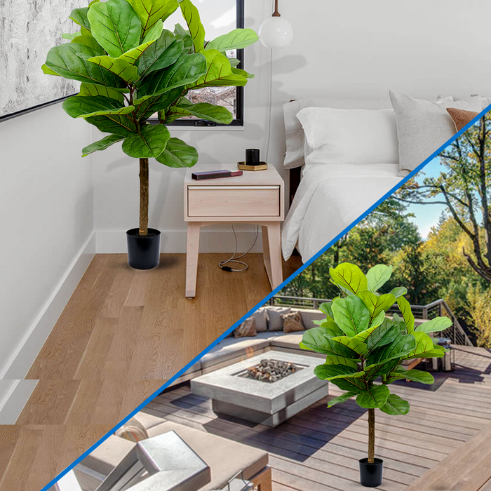 5Ft Fiddle Fig Tree - Artificial Plant — Brits Home Garden