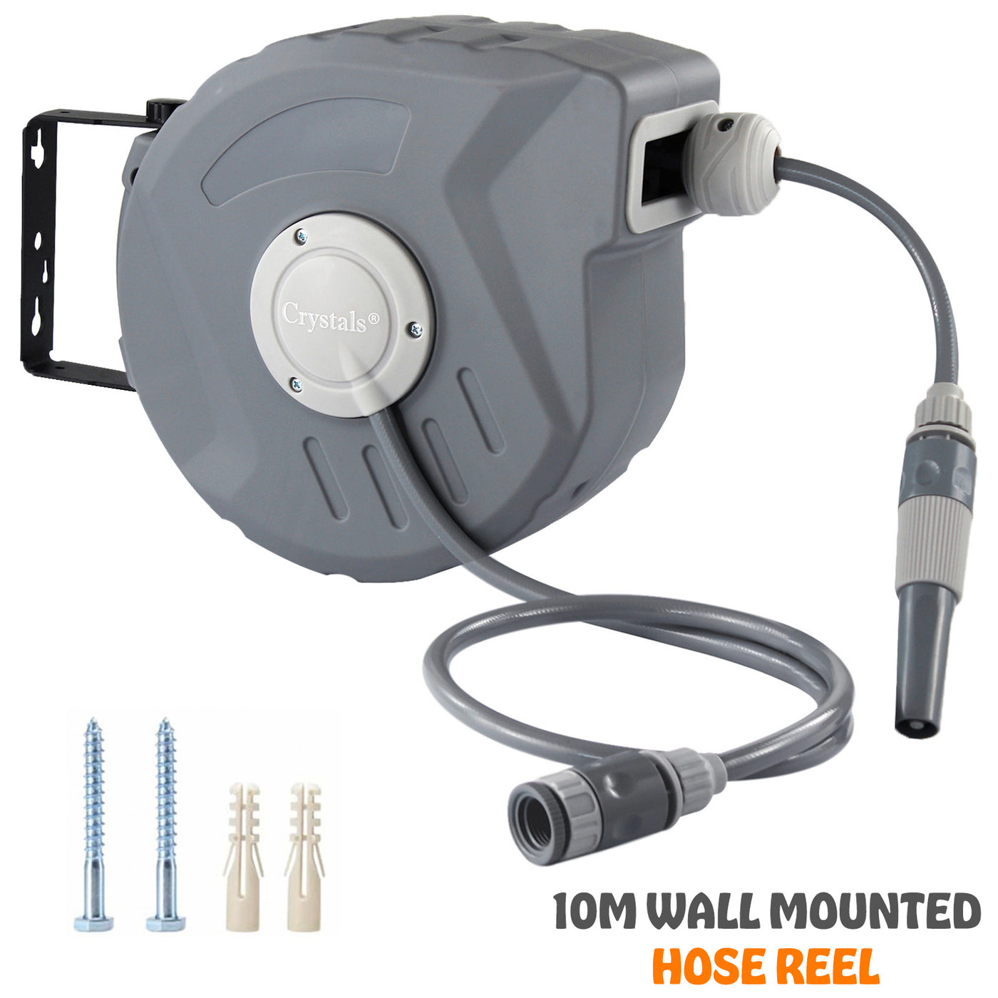 10m Hose Pipe Retractable Pipe - Wall Mounted — Brits Home Garden
