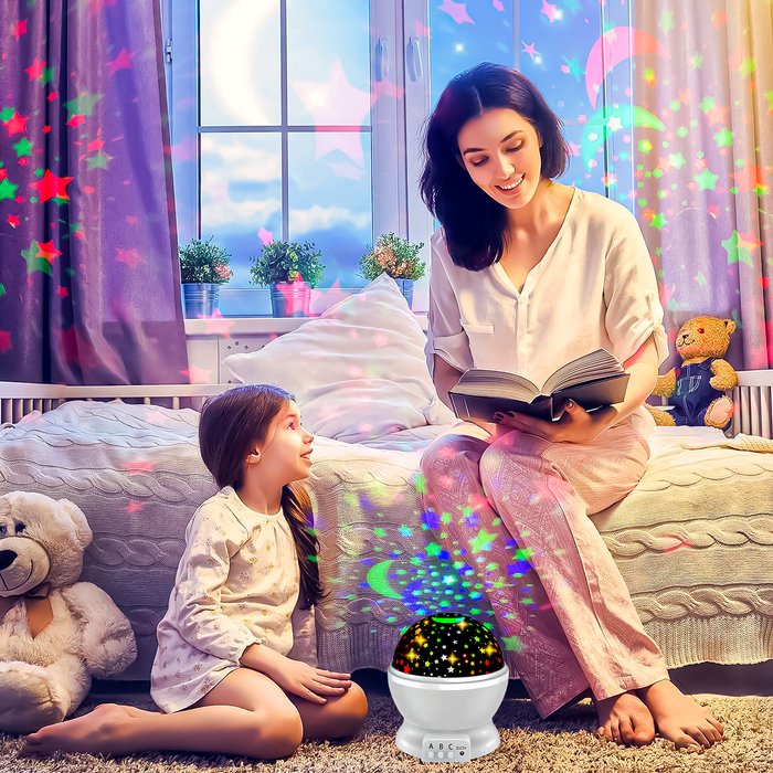 Rotating Led Light Projector Star and Moon Multi Effect ...