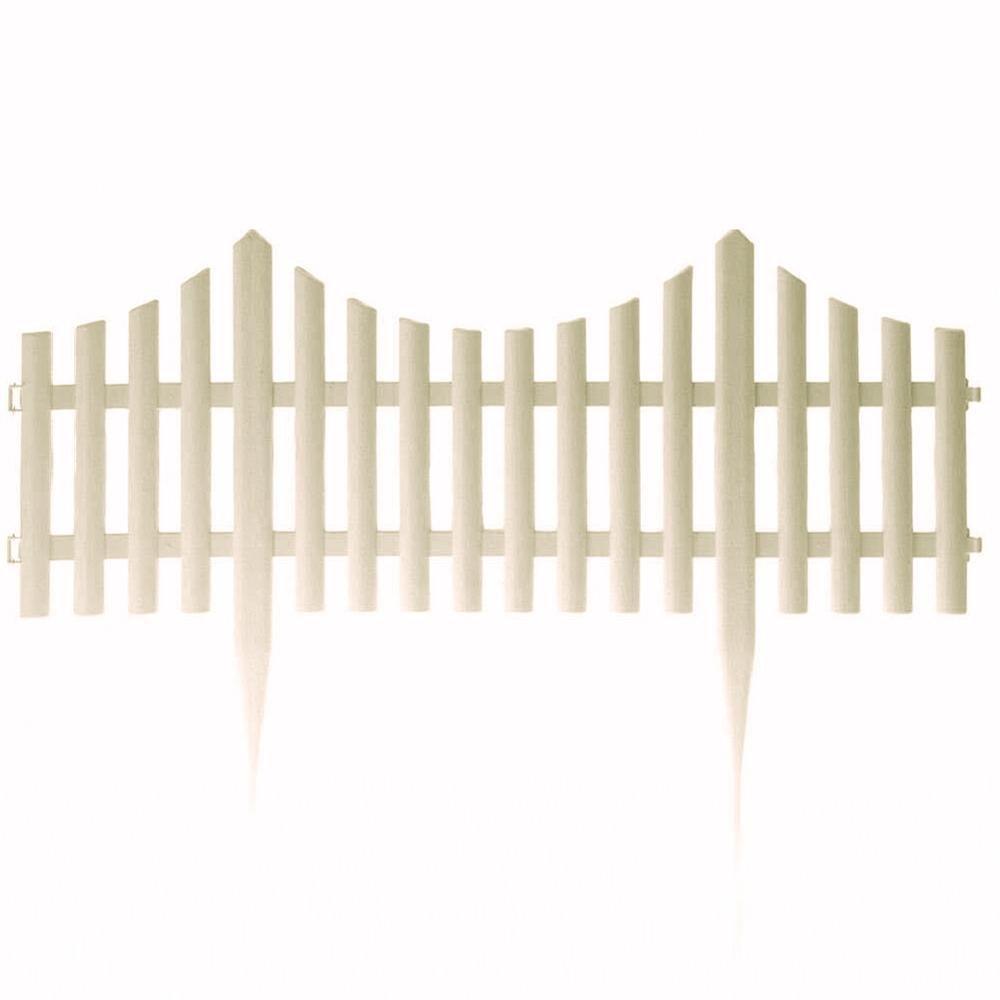 Plastic Wooden Effect Lawn Garden Border Fence | BritsHomeGarden UK ...