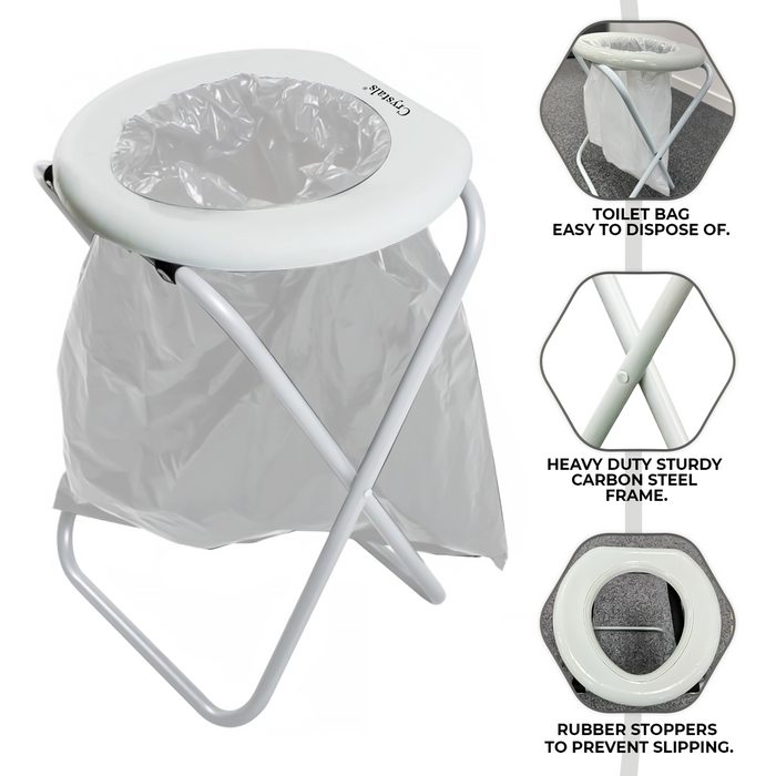 Camping Folding Portable Toilet | BritsHomeGarden - Brits Home Garden